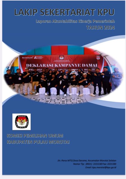 KPU KAB-PULAUMOROTAI - Lakip Sekretariat KPU Pulau Morotai Tahun 2024